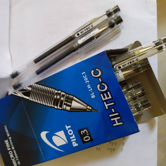 Jual Pulpen Pilot Hitec-c Hitech 0.3 mm 0.4 mm asli Original murah ...
