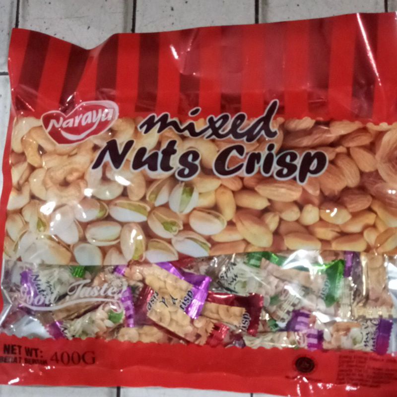 Jual permen mixed nuts crisp naraya 400 gr | Shopee Indonesia