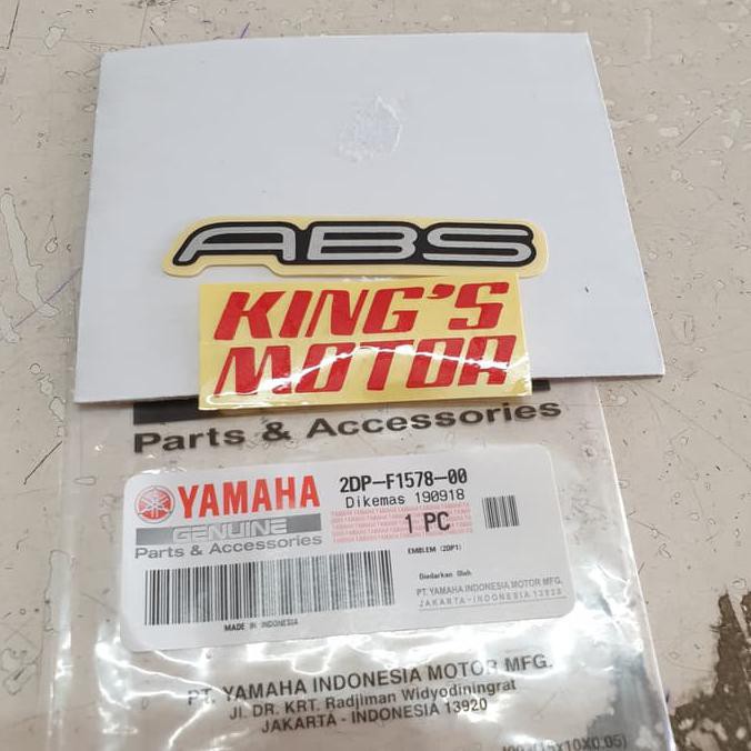 Jual STIKER ABS, STICKER ABS, EMBLEM ABS ASLI YAMAHA | Shopee Indonesia