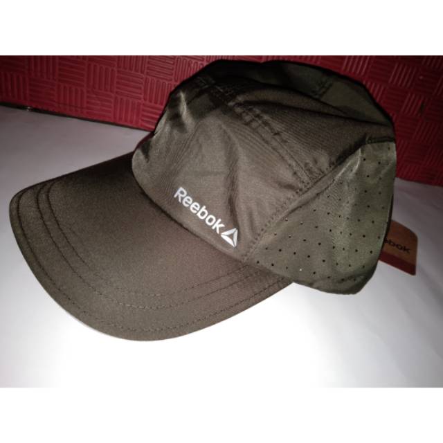 Jual Original 100 % Topi REEBOK Running Cap Unisex Army Green | Shopee ...