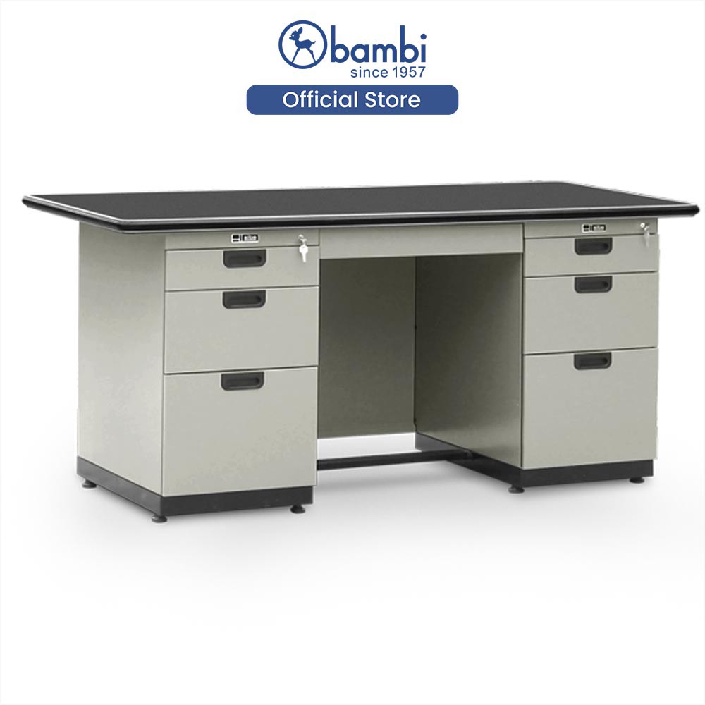 Jual Bambi Meja Kerja Metal Tipe Pedestal Desk Standard Office Original ...