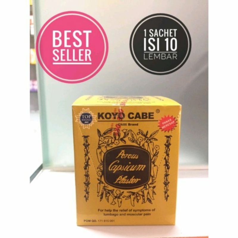Jual Koyo cabe pereda nyeri 1 lembar 10 sachet | Shopee Indonesia