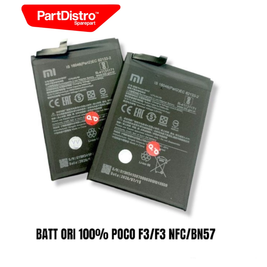 Jual BATTERY ORIGINAL OEM XIAOMI POCO F3/F3 NFC/BN57 | Shopee Indonesia