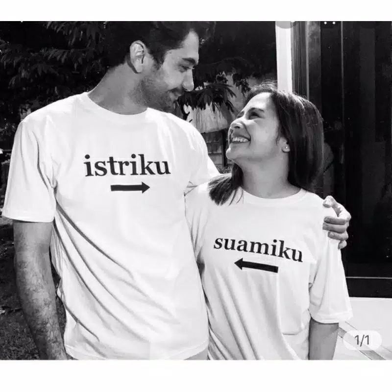 Jual KAOS KATUN PREMIUM 28S/Kaos COUPLE ISTRIKU SUAMIKU/SUDAH HALAL ...