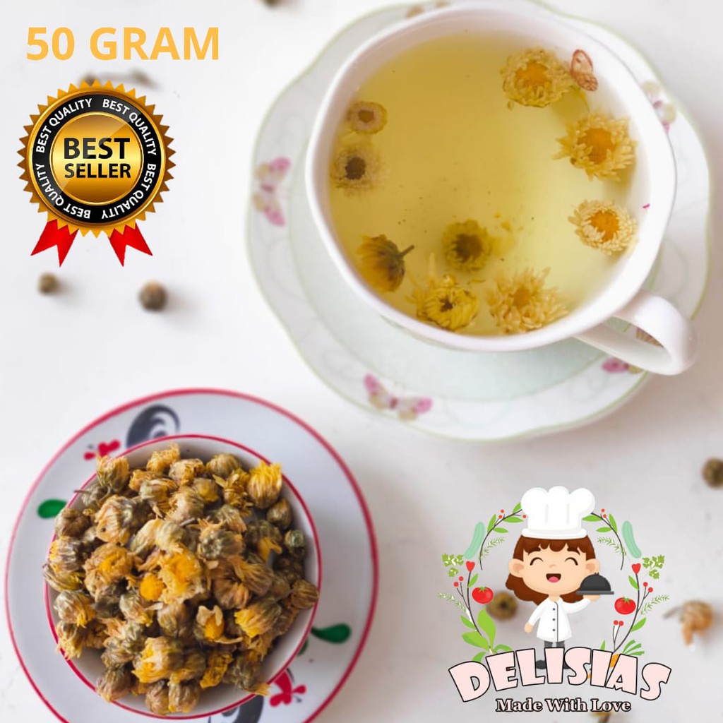 Jual Teh Bunga Chrysanthemum Krisan Teh Kembang 50G | Shopee Indonesia
