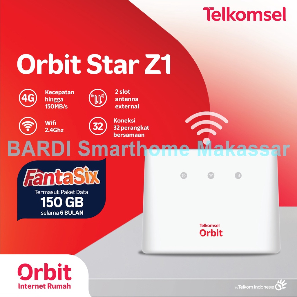 Jual Modem WiFi Orbit Star Z1 Internet 4G Telkomsel Router High Speed ...