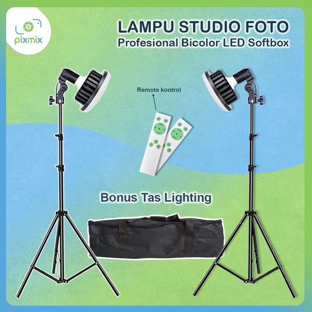 Jual Lampu studio foto profesional bicolor led softbox - Softbox Dimmer ...
