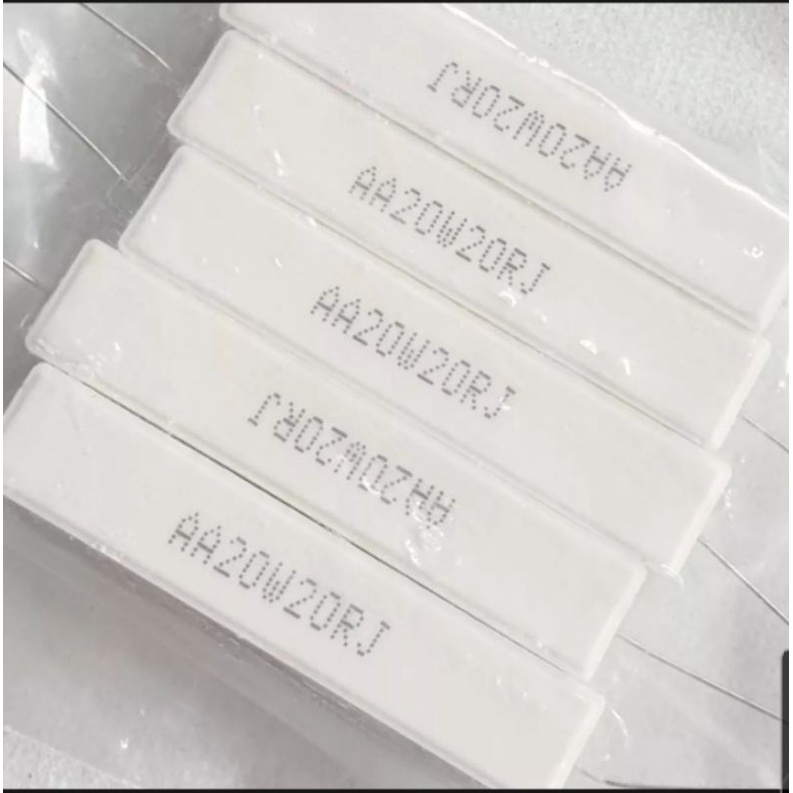 Jual RESISTOR KAPUR 20 WATT 20W 20 OHM 20 RJ Per Biji | Shopee Indonesia