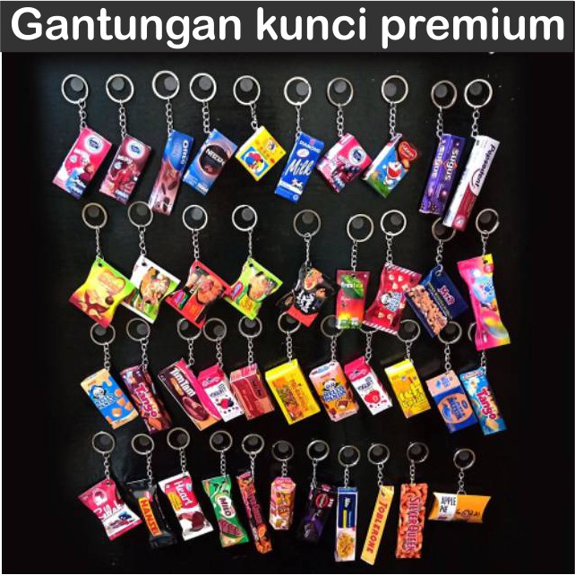 Jual AL7009 | Gantungan Kunci Miniatur /Indomie/susu/Chiki Souvenir ...