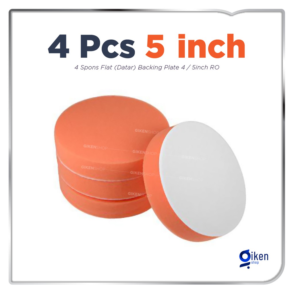 Jual Busa Spon Pad Poles Body Mobil Motor 4 Pcs 5 Inch 125mm Flat ...