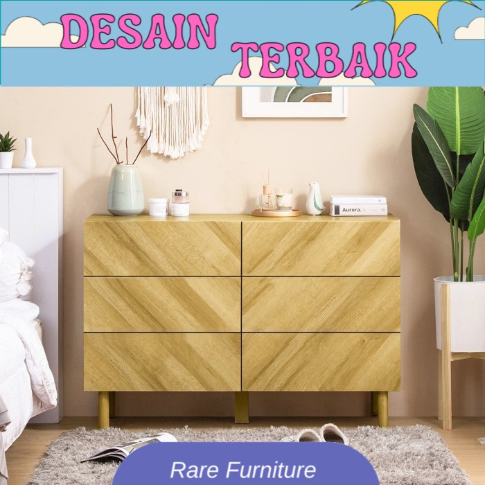 Jual Lemari Laci Rare Kayu Minimalis Drawer 3 Susun Higa | Shopee Indonesia