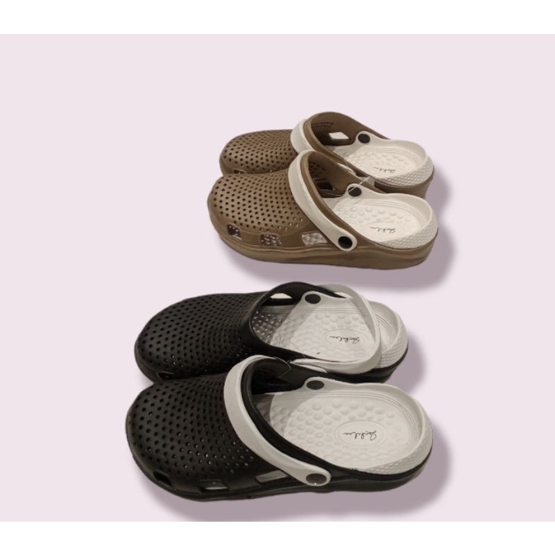Jual zandilac sandal karet ch130591 coklat tauple & hitam | Shopee ...