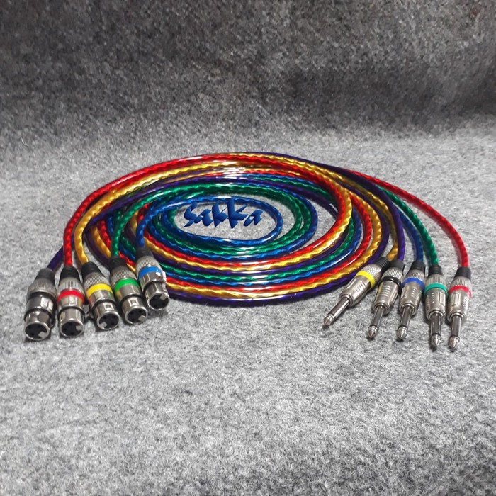 Jual kabel mic xlr kabel mik 1 meter kabel microphone 1m transparan ...