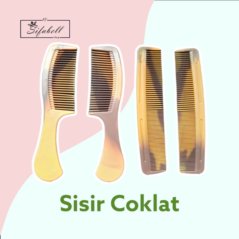 Jual Sisir Rambut Twin Lurus Sisir Twin Coklat / Beauty Comb Besar 20 ...