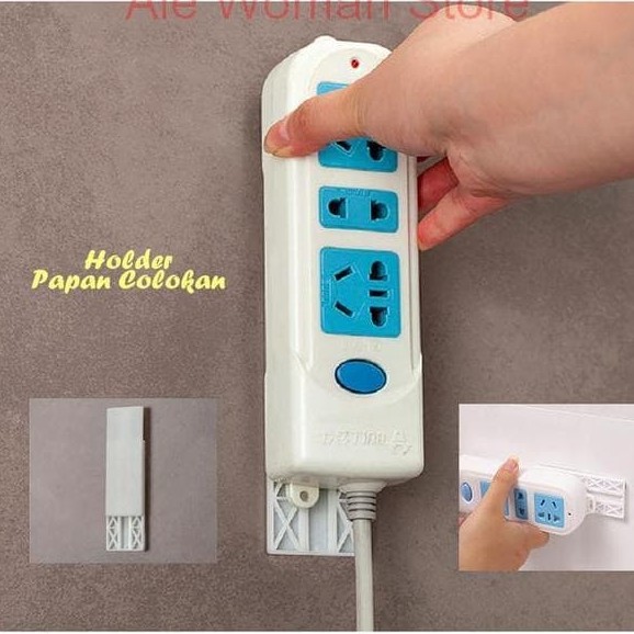 Jual Pengait Holder Papan Colokan Listrik Tempel Dinding Multifungsi ...