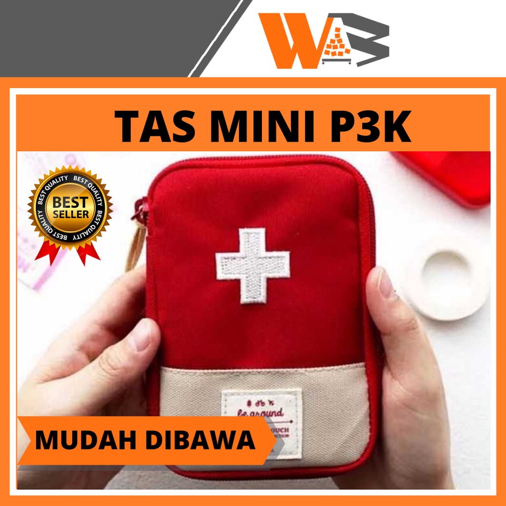 Jual COD Tas Mini Obat P3K Medicine Pouch P3K Tas Obat Mini Travel Medicine Pouch Tempat Kotak ...