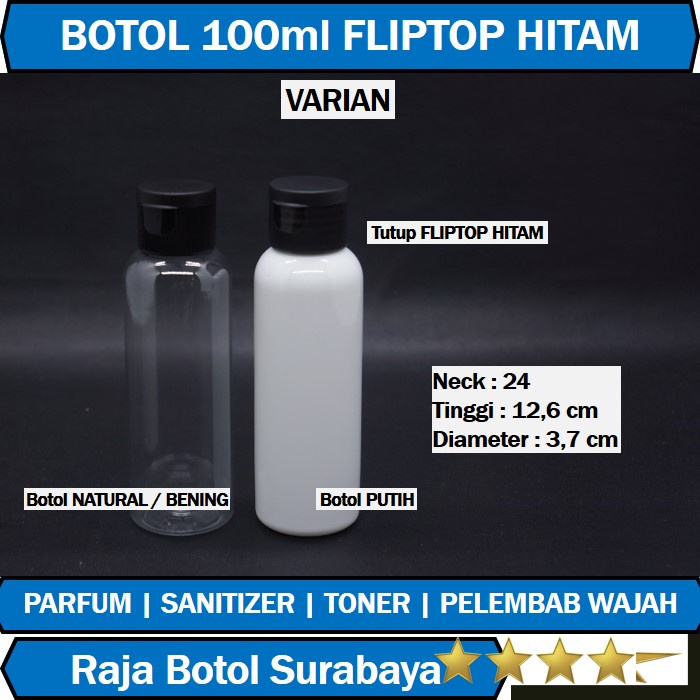 Jual Botol Plastik Tutup Fliptop 100ml Botol Kosmetik Botol Sabun Shampo | Shopee Indonesia