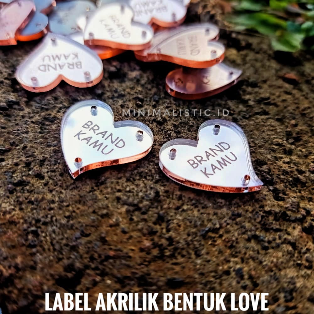 Jual Label Hijab Akrilik Lebel Hijab Label Custom Pin Hijab Merek Hijab ...