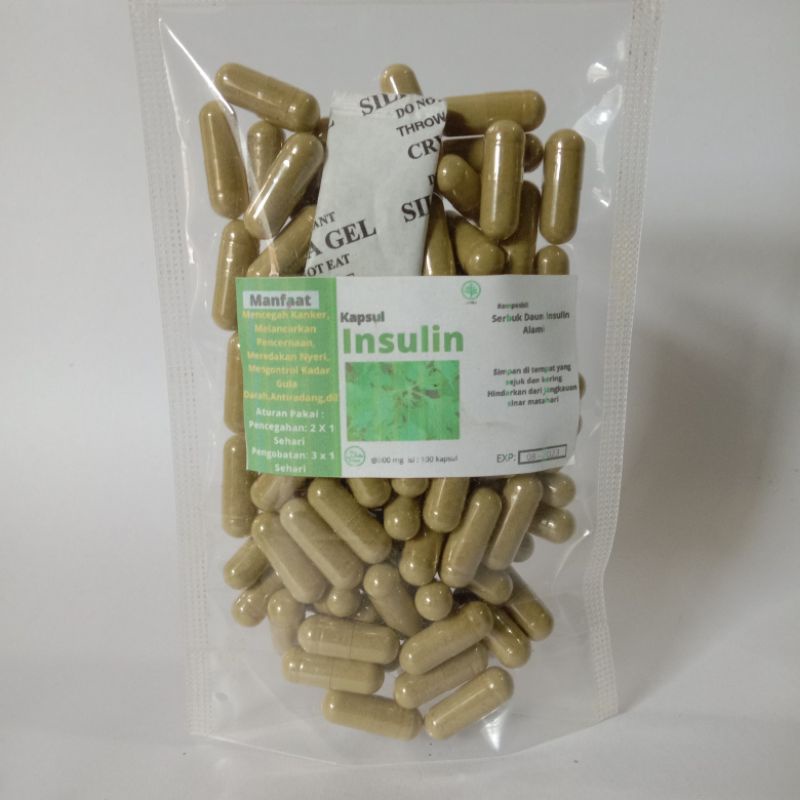 Jual kapsul daun insulin isi 100 | Shopee Indonesia
