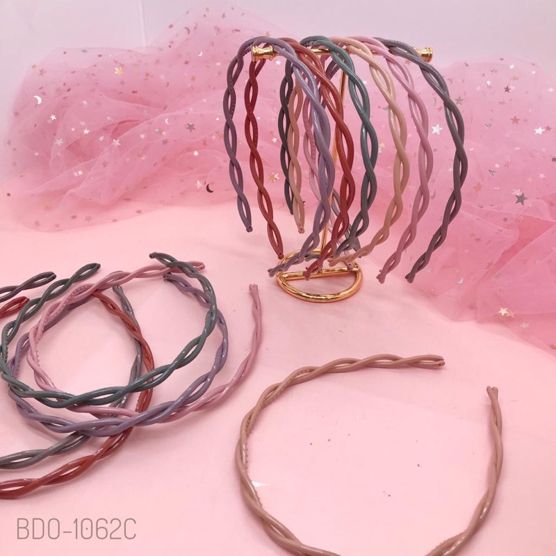 Jual bando anak/ bando ulir / Bando Glossy Model Ombak Lilit Korea ...