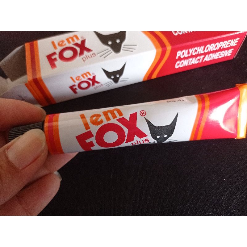 Jual Lem Fox Plus Tube Box 20 gr Plastik Kulit Sintetis Karet HPL ...