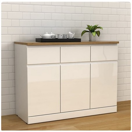 Jual Lemari Buffet multifungsi Arya SB120 kabinet bufet bupet kayu ...