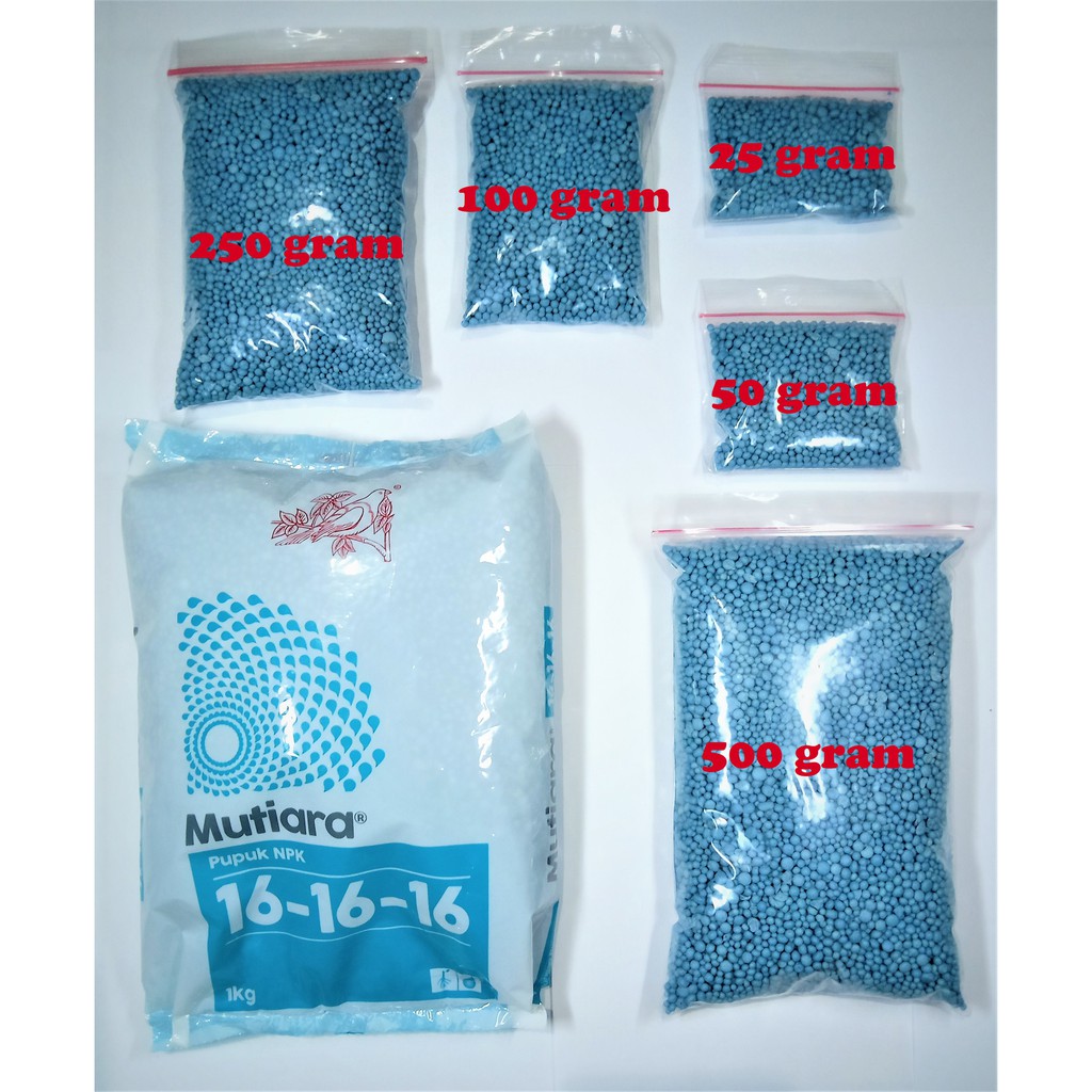 Jual Pupuk NPK MEROKE Mutiara Biru 16 16 16 Original Kemasan Repacking ...