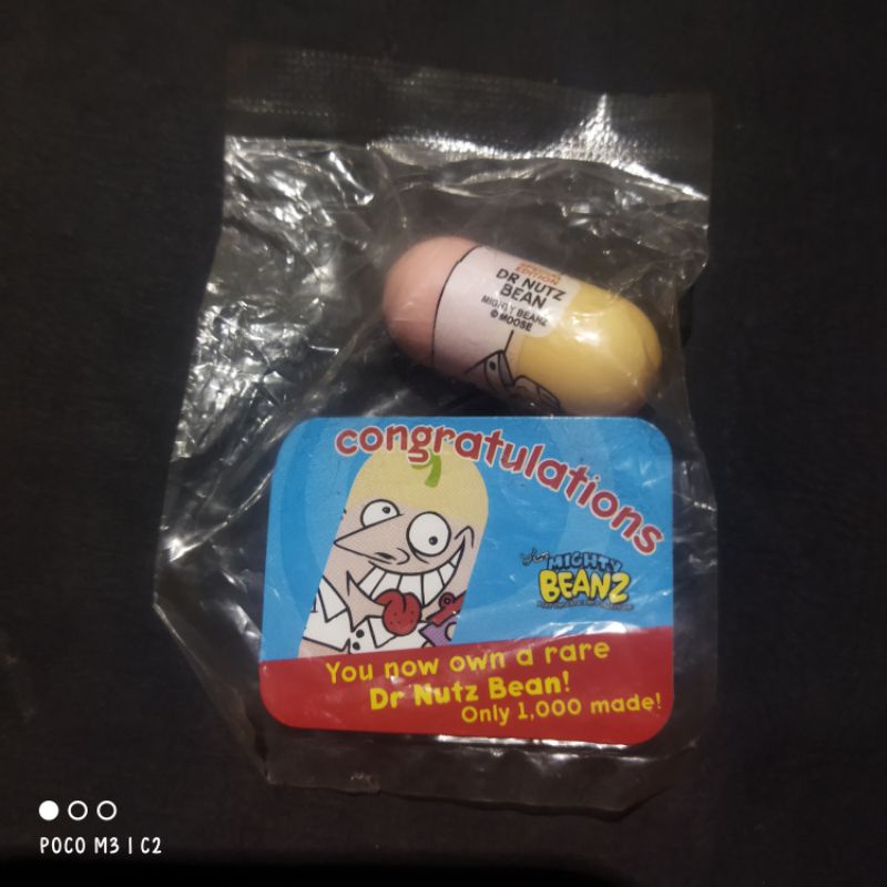 Jual mighty beanz first limited edition 1000 dr nutz bean original ...