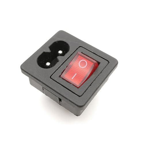 Jual Socket AC Angka 8 + Saklar Lampu Power Outlet Colokan 2 Lubang 2 Pin | Shopee Indonesia