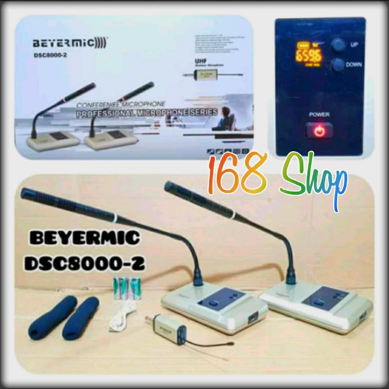 Jual Podium Microphone Wireless Beyermic DSC 8000 2 Double Mic | Shopee ...