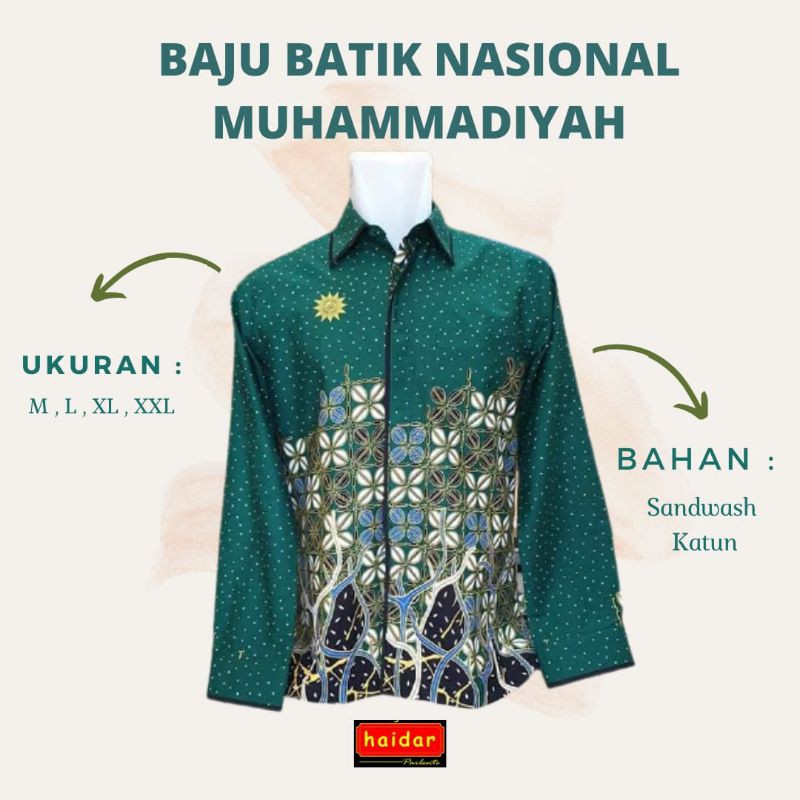 Jual KEMEJA BATIK NASIONAL MUHAMMADIYAH | Shopee Indonesia