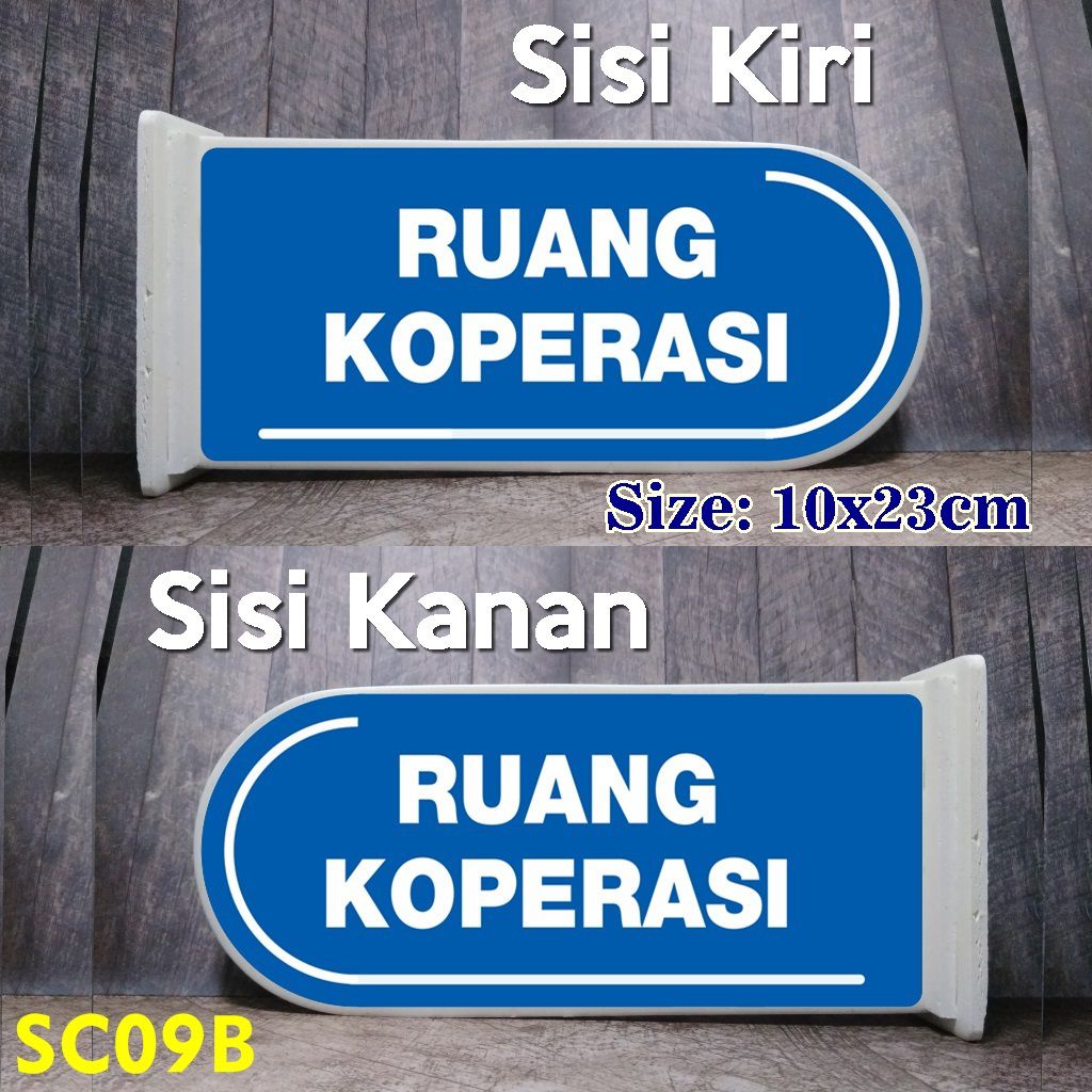 Jual School Sign Board Papan Petunjuk Pintu Informasi Nama Ruangan Sekolah 2 sisi 10x23cm SB2S ...
