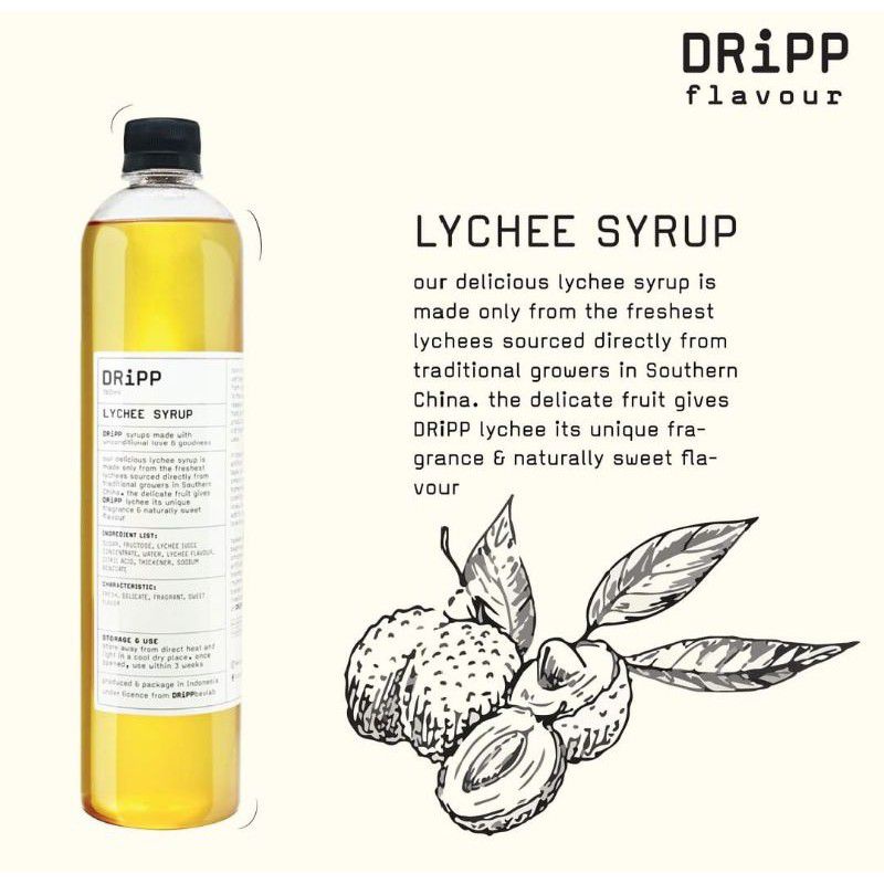 Jual Dripp Lychee Syrup ( Sirup Leci ) | Shopee Indonesia