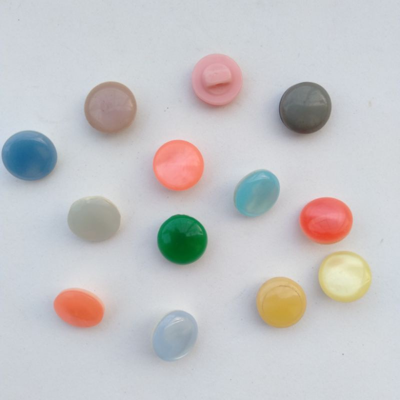 Jual Kancing Baju Jamur Gepeng/Kancing Warna Warni/14 warna/18Line ...