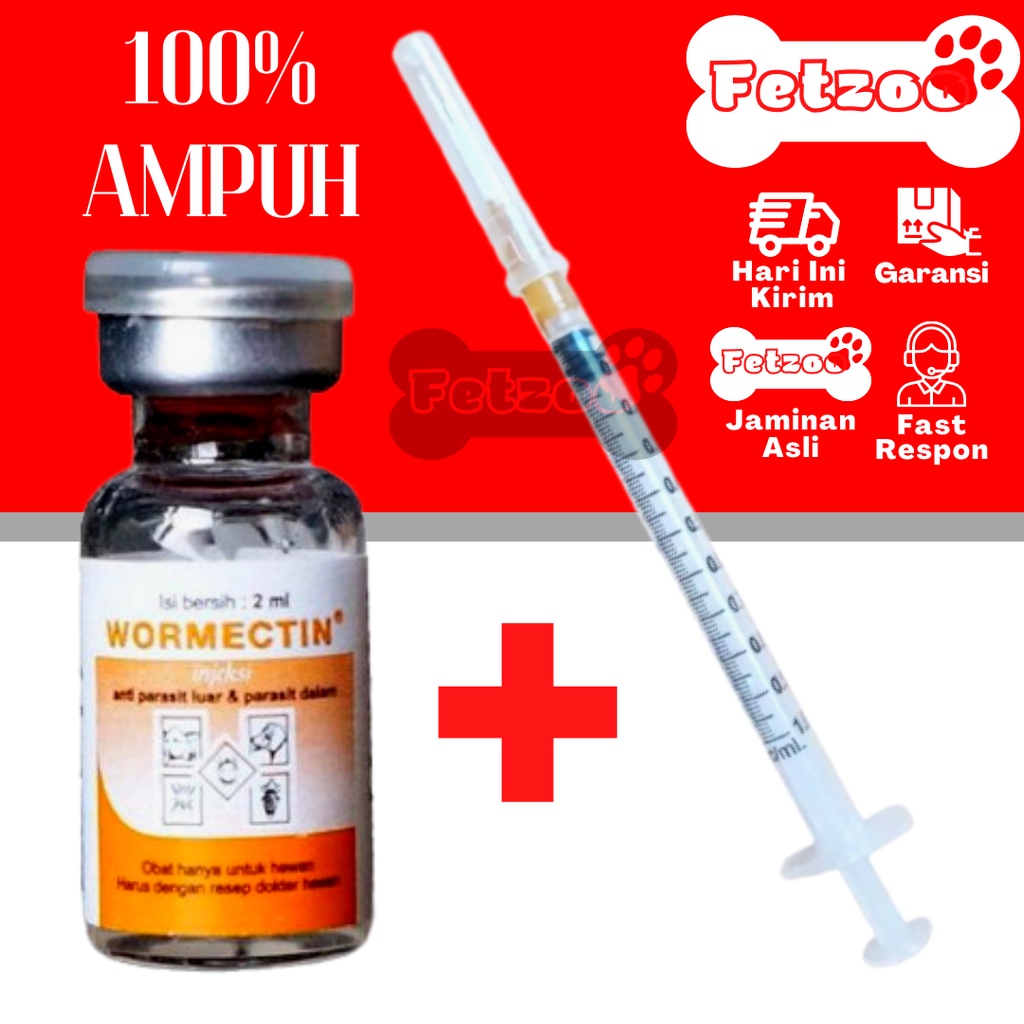 Jual WORMECTIN / obat jamur / parasit /cacing / kucing anjing domba ...