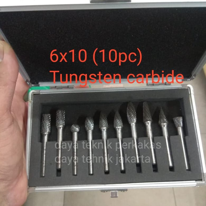 Jual mata tuner set 6 x 10 10pc BOX - rotary burrs - mata tuner besi ...