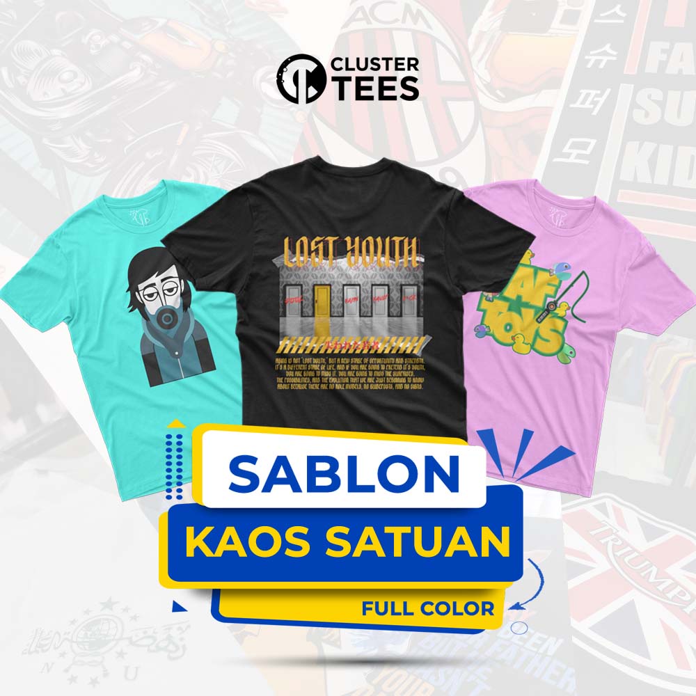 Jual KAOS CUSTOM SABLON SATUAN FULL COLOR | SABLON FOTO KATA-KATA DESAIN SENDIRI | Shopee Indonesia
