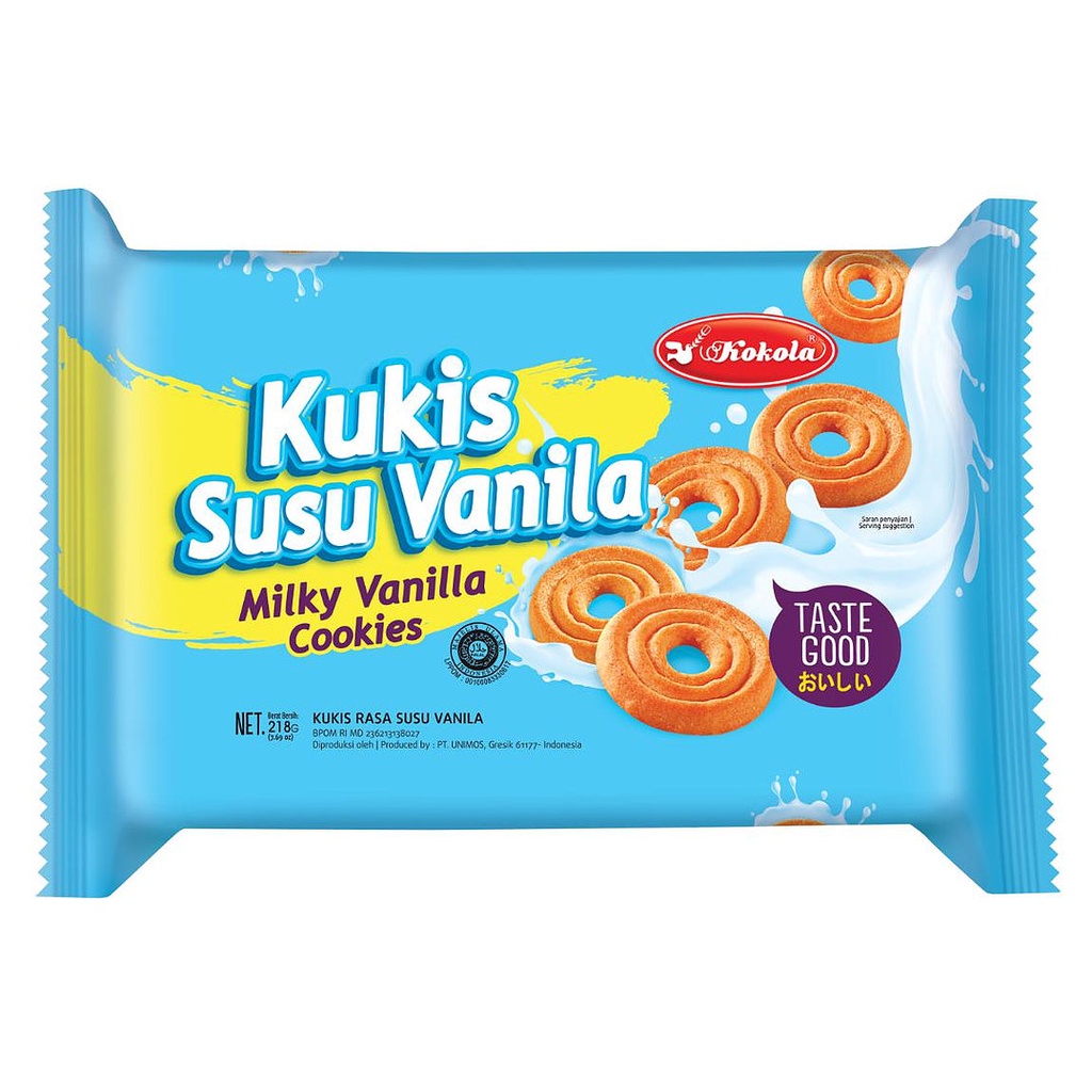 Jual Kokola Susu Vanilla Cookies 218Gr | Shopee Indonesia
