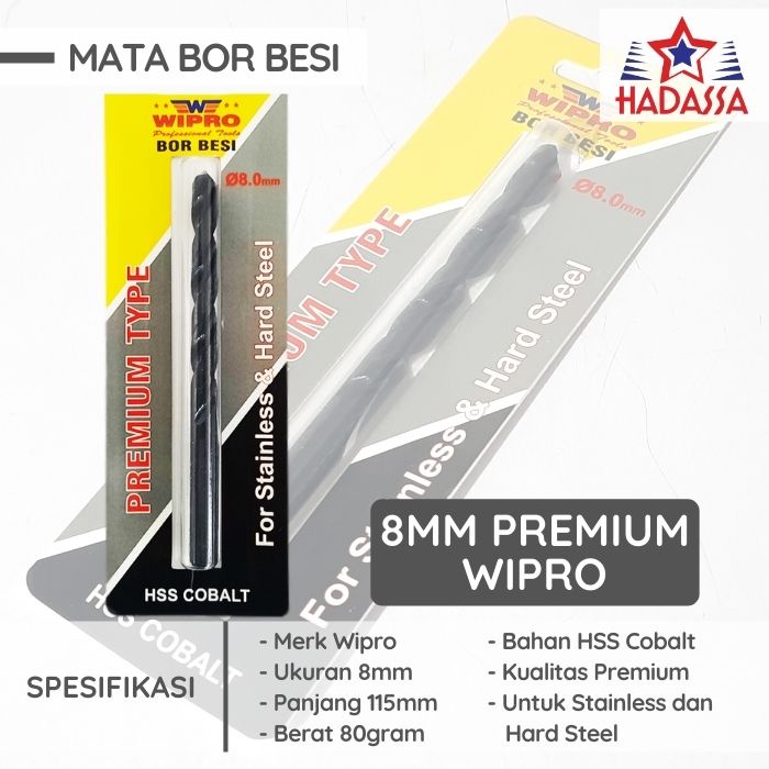 Jual Mata Bor Besi 8mm Premium Wipro | Shopee Indonesia