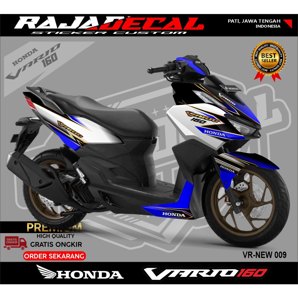 Jual Decal Sticker Vario 160 full body - Dekal Stiker Striping lis ...