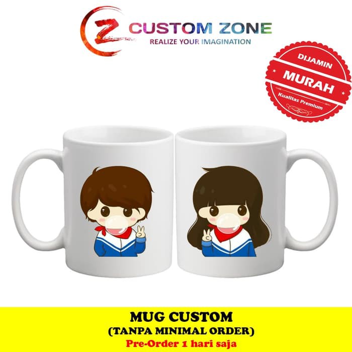 Jual CUSTOMZONE - Custom Mug Couple 25 - Request Gambar & Nama | Shopee ...