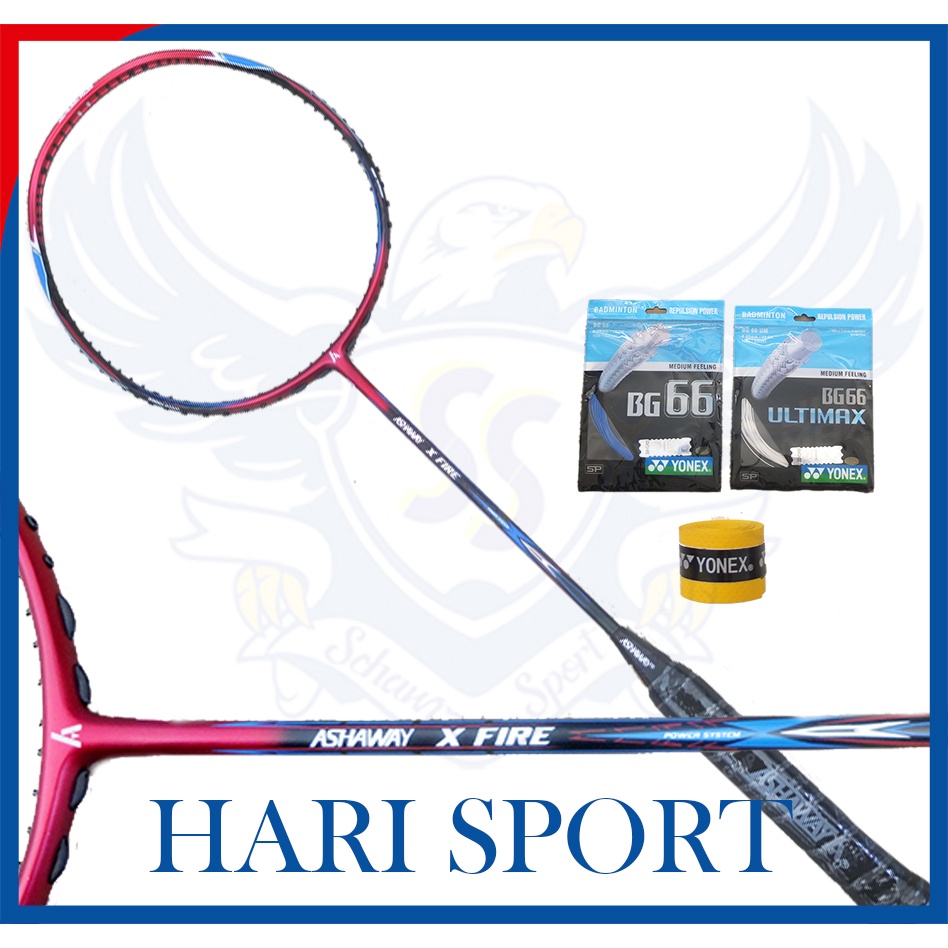 Jual ASHAWAY X FIRE RED RAKET BADMINTON BULUTANGKIS | Shopee Indonesia