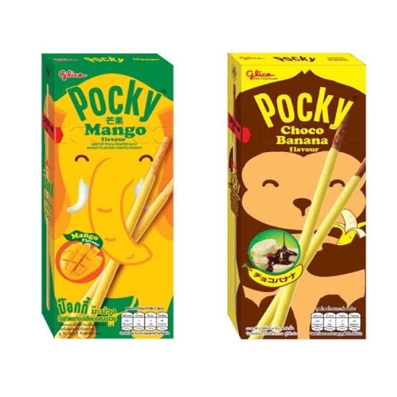 Jual [READY STOCK] POCKY THAILAND - mango & choco banana | Shopee Indonesia