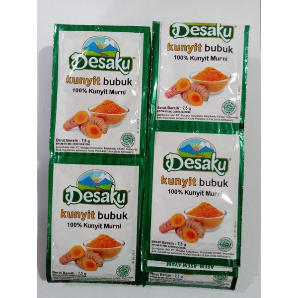 Jual Desaku kunyit bubuk renceng/renteng (12x7.5gr) | Shopee Indonesia
