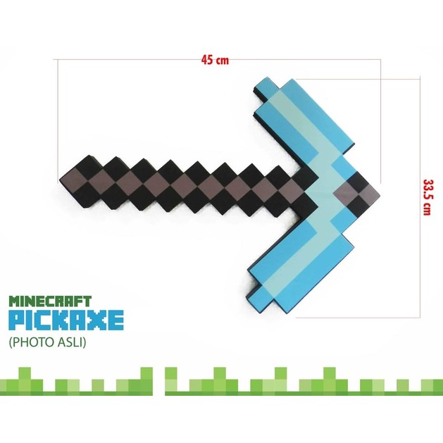 Jual Pickaxe Minecraft Besar untuk mainan anak atau pajangan yang ...