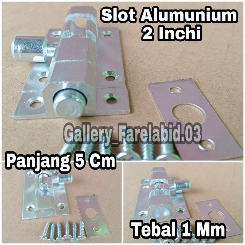 Jual Grendel Alumunium Tebal 2 Inchi Slot Pintu Rumah Kupu Tarung 3 ...