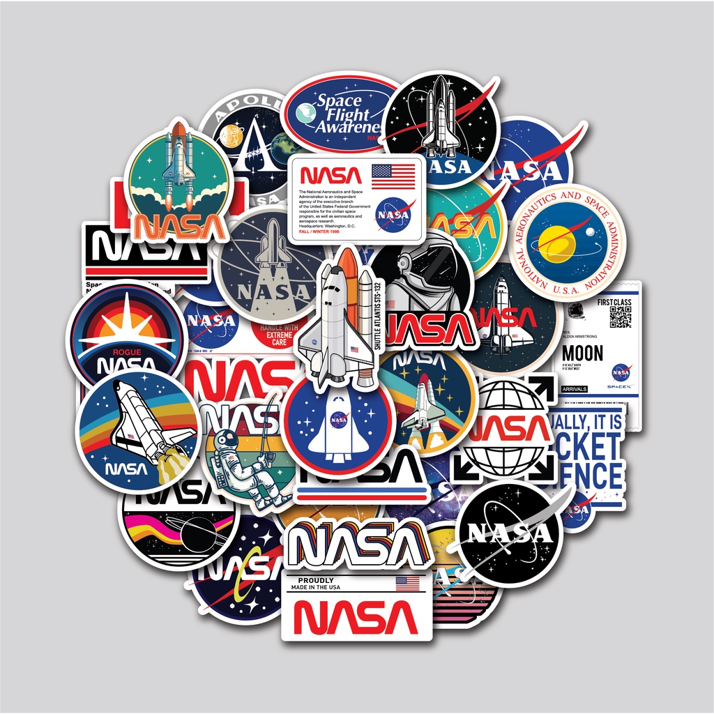 Jual STICKER PACK NASA | STICKER TUMBLR | STIKER LAPTOP KOPER HELM ...