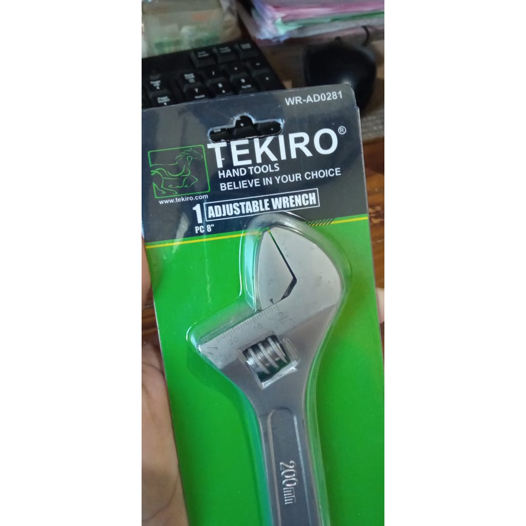 Jual KUNCI INGGRIS TEKIRO 8" / ADJUSTABLE WRENCH TEKIRO 8 INCHI ...