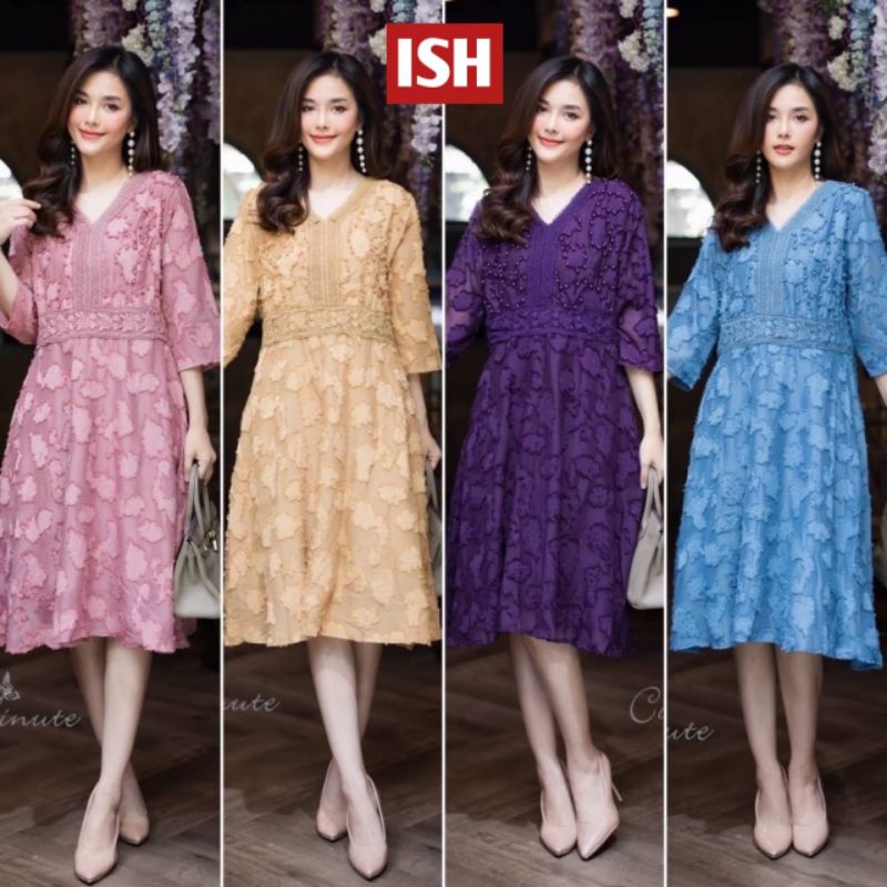 Jual Premium Dress Party Cutie Minute Original Bangkok Shopee Indonesia