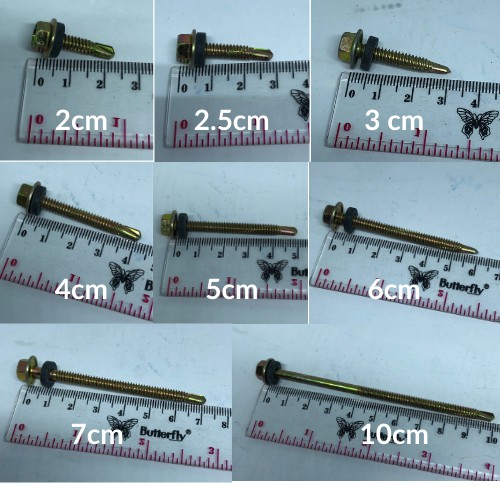 Jual (PER DUS) Baut Roofing / Skrup Sekrup Ruping / Rufing 2, 3, 4, 5 ...